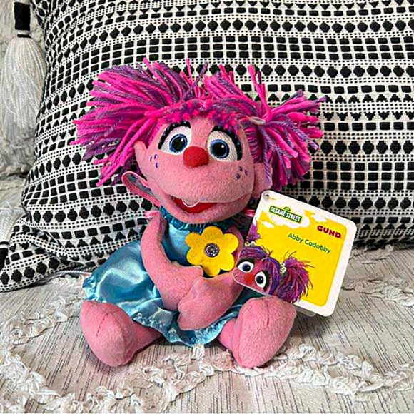 Gund | Toys | Sesame Street Abby Cadabby Muppet Plush Pink Blue Dress 1 ...